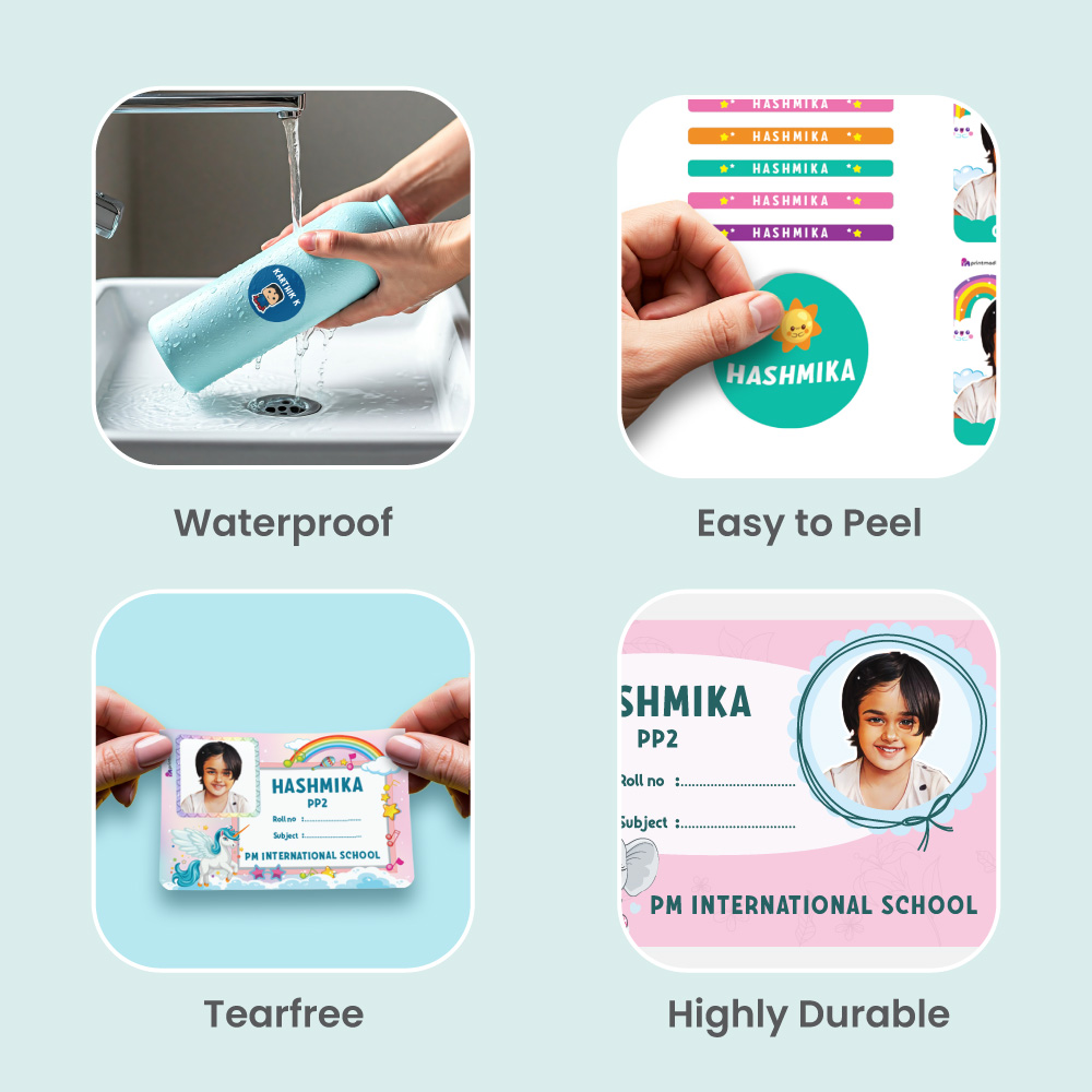 Jungle Theme Book Labels - PrintMadly